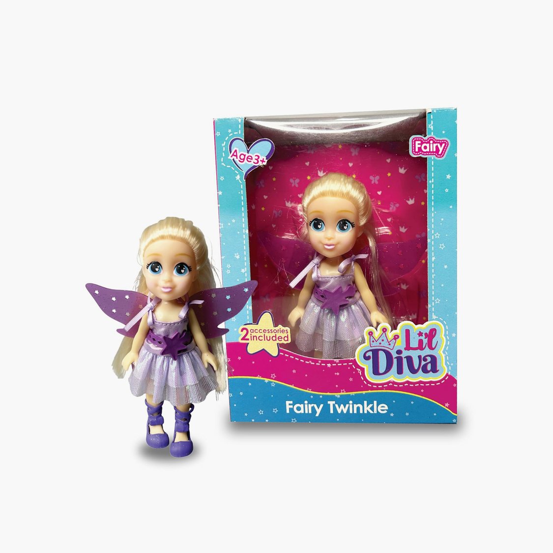 Buy Li'L Diva Fairy Twinkle Doll - 6 inch from Lil Diva at just INR 999 ...