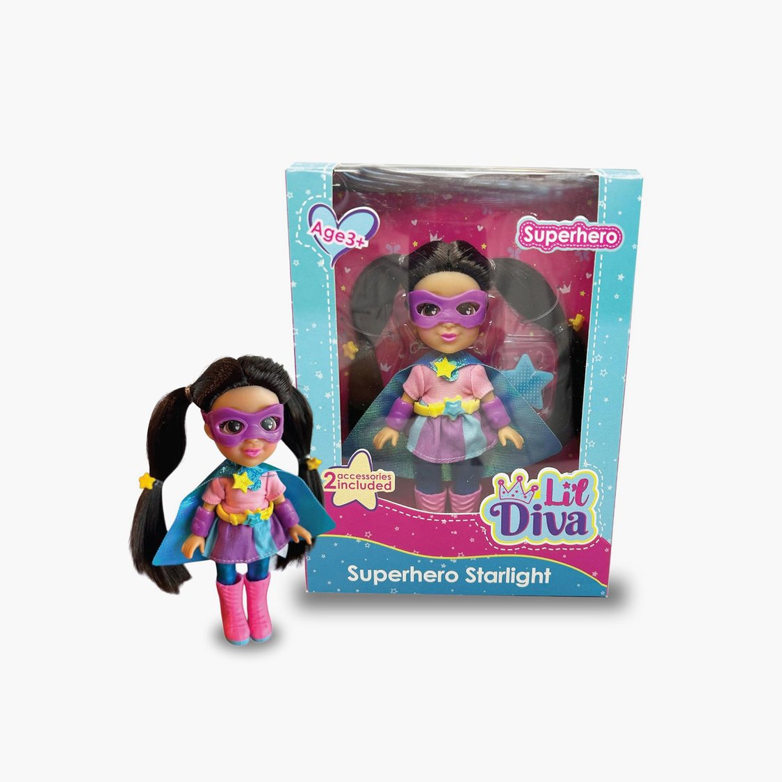 Buy Li'L Diva Superhero Starlight Doll - 6 inch from Lil Diva at just ...