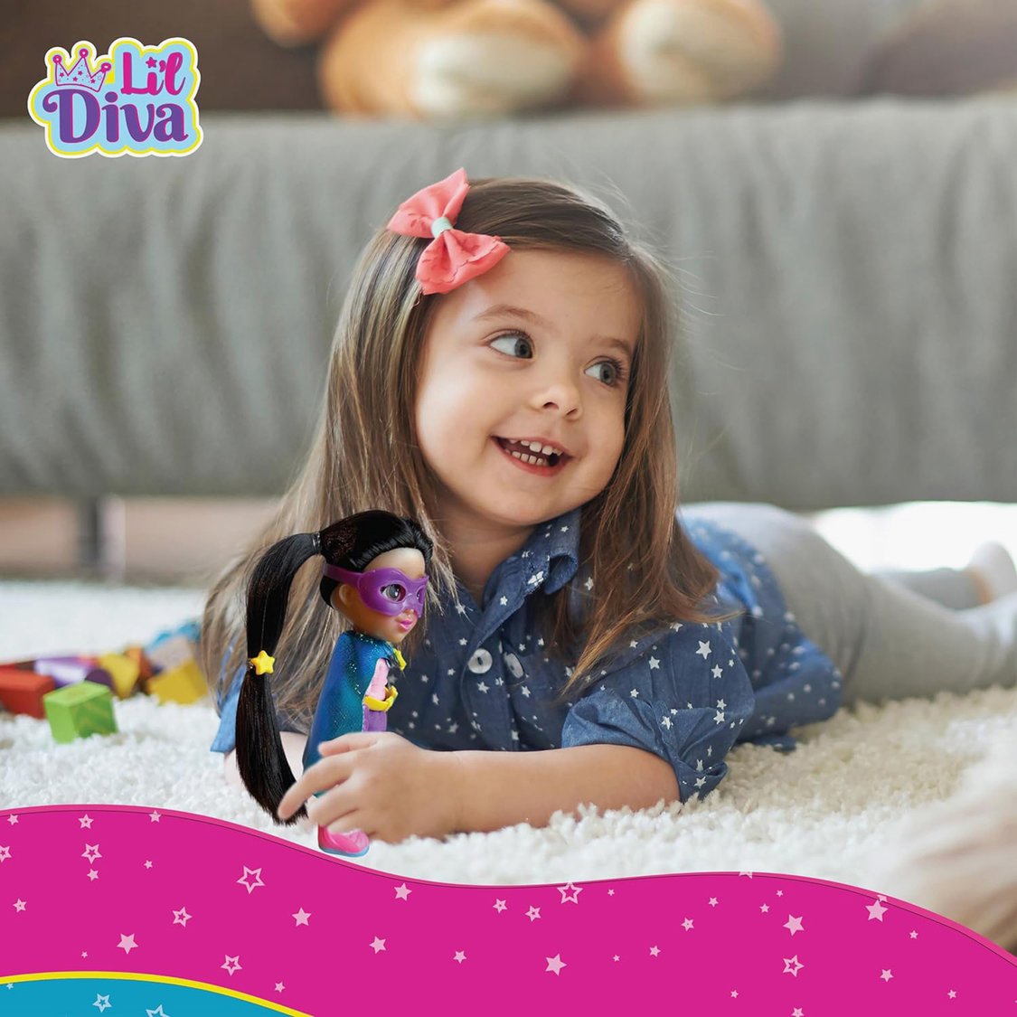 Buy Li'L Diva Superhero Starlight Doll - 6 inch from Lil Diva at just INR 999.0