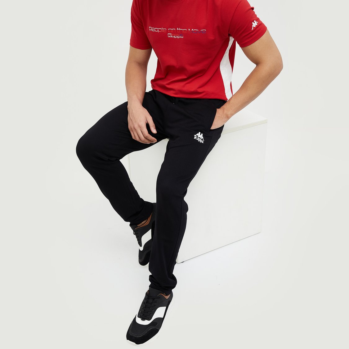 Buy KAPPA Solid Slim Fit Track Pants from Kappa at just INR 999.0