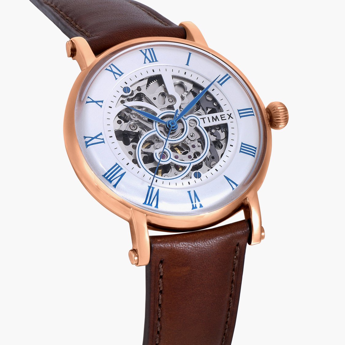 Buy TIMEX E Class Automatic Watch with Leather Strap - TWEG16705 from ...