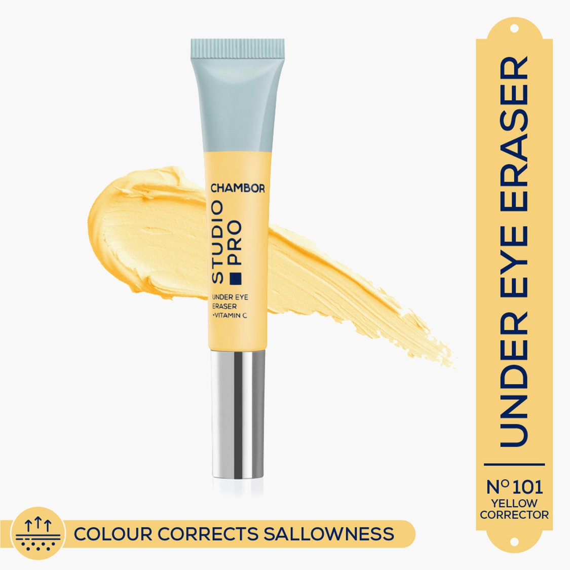 Buy CHAMBOR Studio Pro Under Eye Eraser - N101 Yellow Corrector - 10g ...