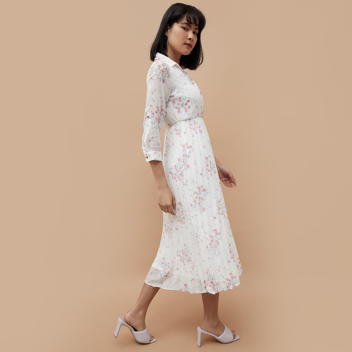 Buy CODE Floral Print Midi Dress from CODE at just INR 2199.0
