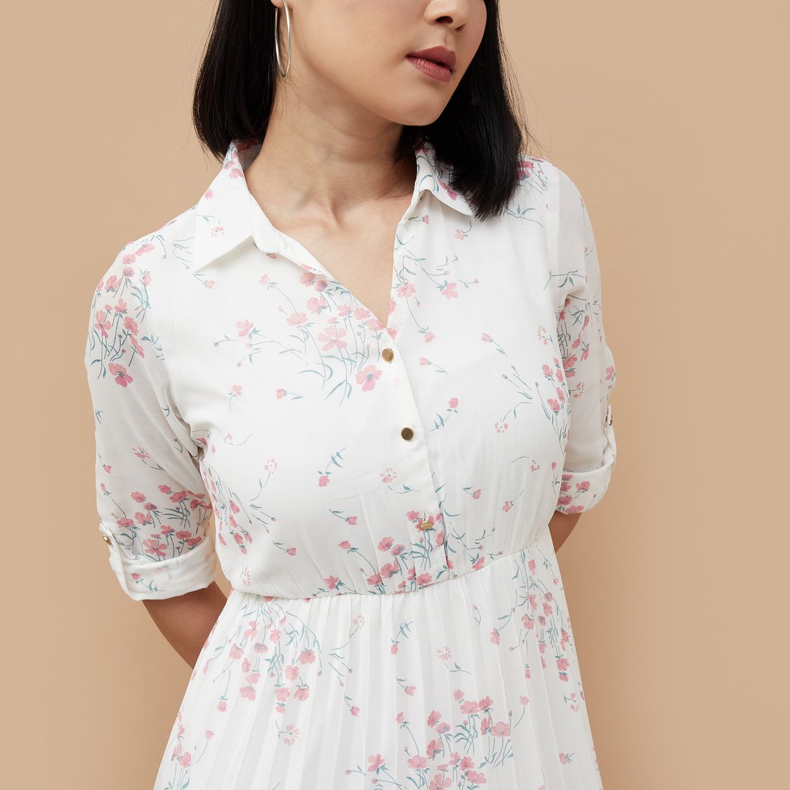 Buy CODE Floral Print Midi Dress from CODE at just INR 2199.0