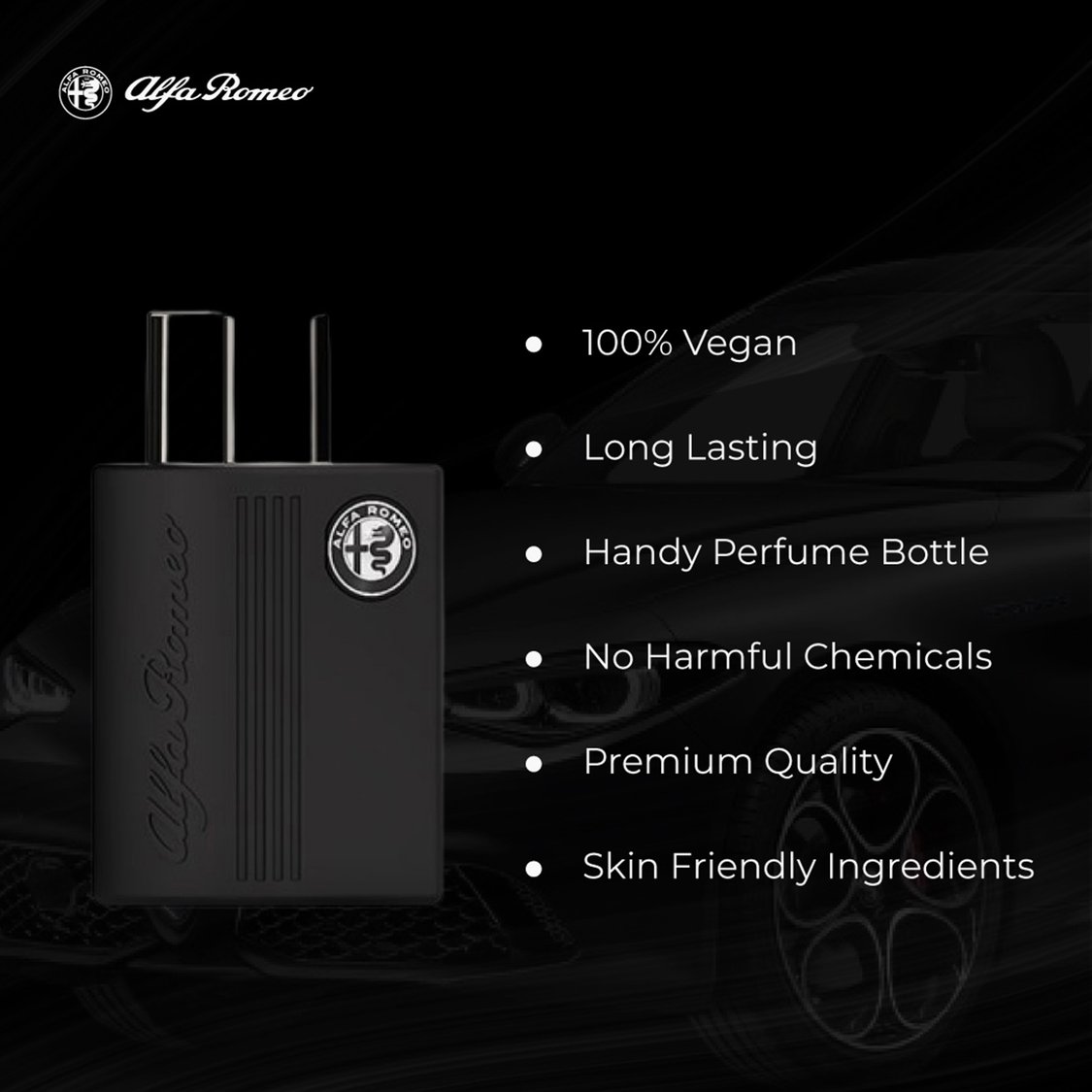 Buy ALFA ROMEO Black Eau de Toilette - 40ml from Alfa Romeo at just INR ...