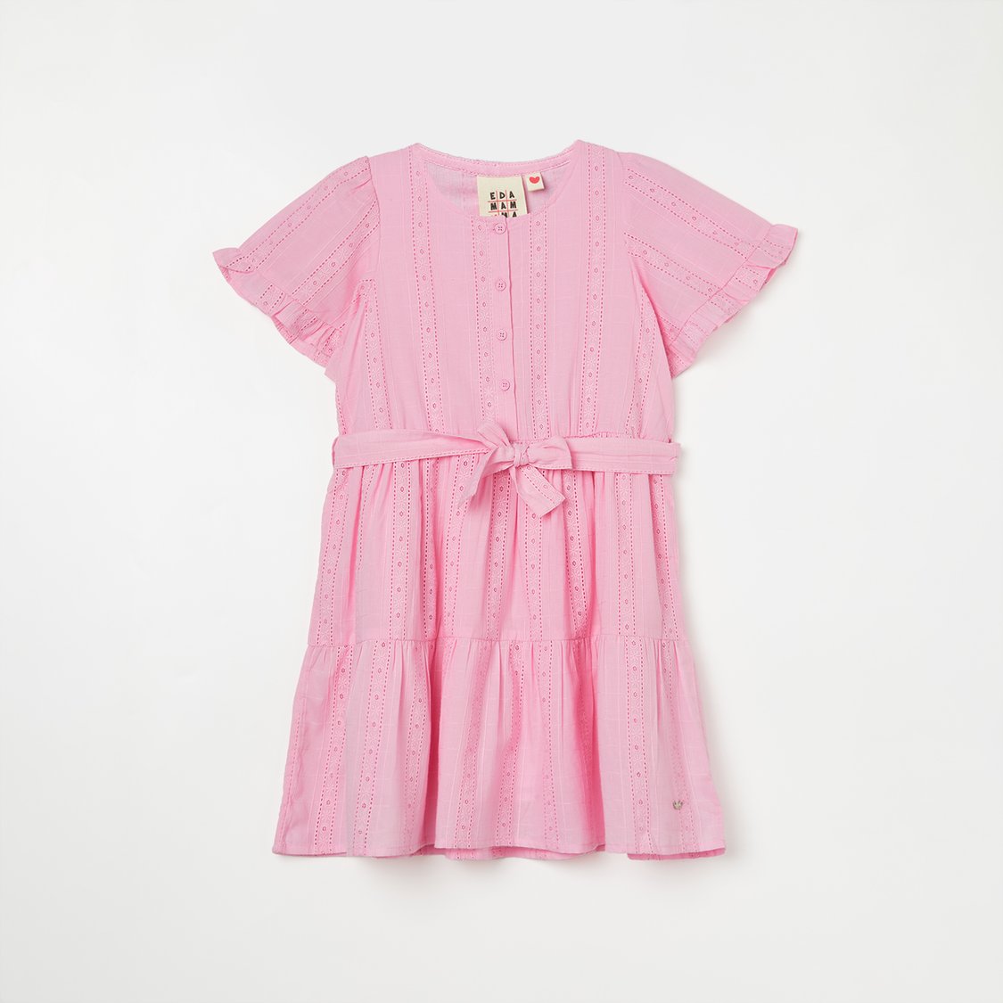 Buy ED-A-MAMMA Girls Embroidered A-Line Dress from Ed-A-Mamma at just ...