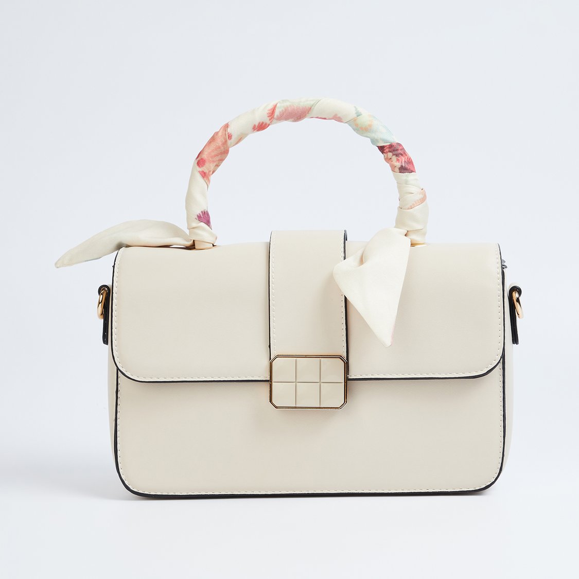 Buy GINGER Bandana Detailed Handheld Bag from Ginger at just INR 2099.0