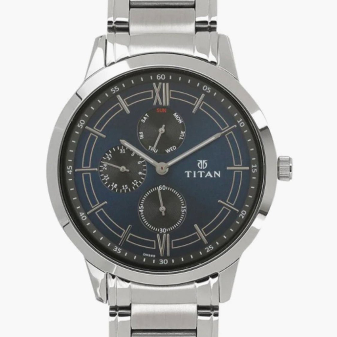 Buy TITAN Workwear Men Multifunction Watch - NS1769SM01 from Titan at ...