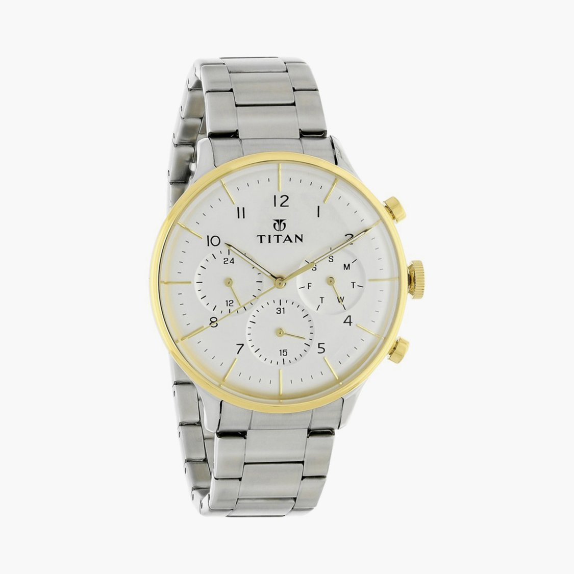 Buy TITAN Classique Men Chronograph Watch with Stainless Steel Strap ...