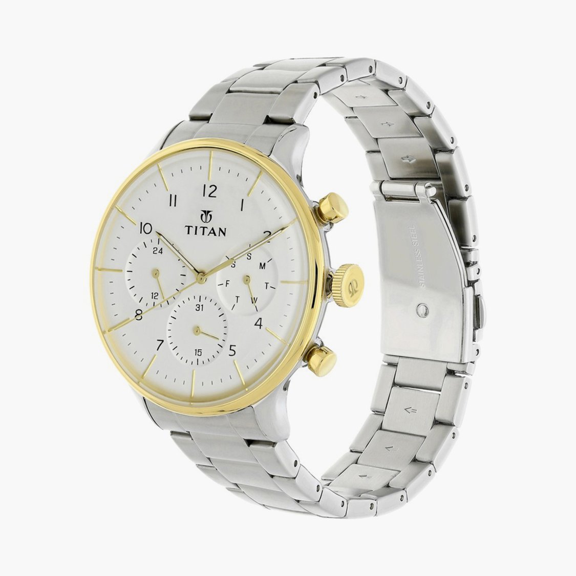 Buy TITAN Classique Men Chronograph Watch with Stainless Steel Strap ...