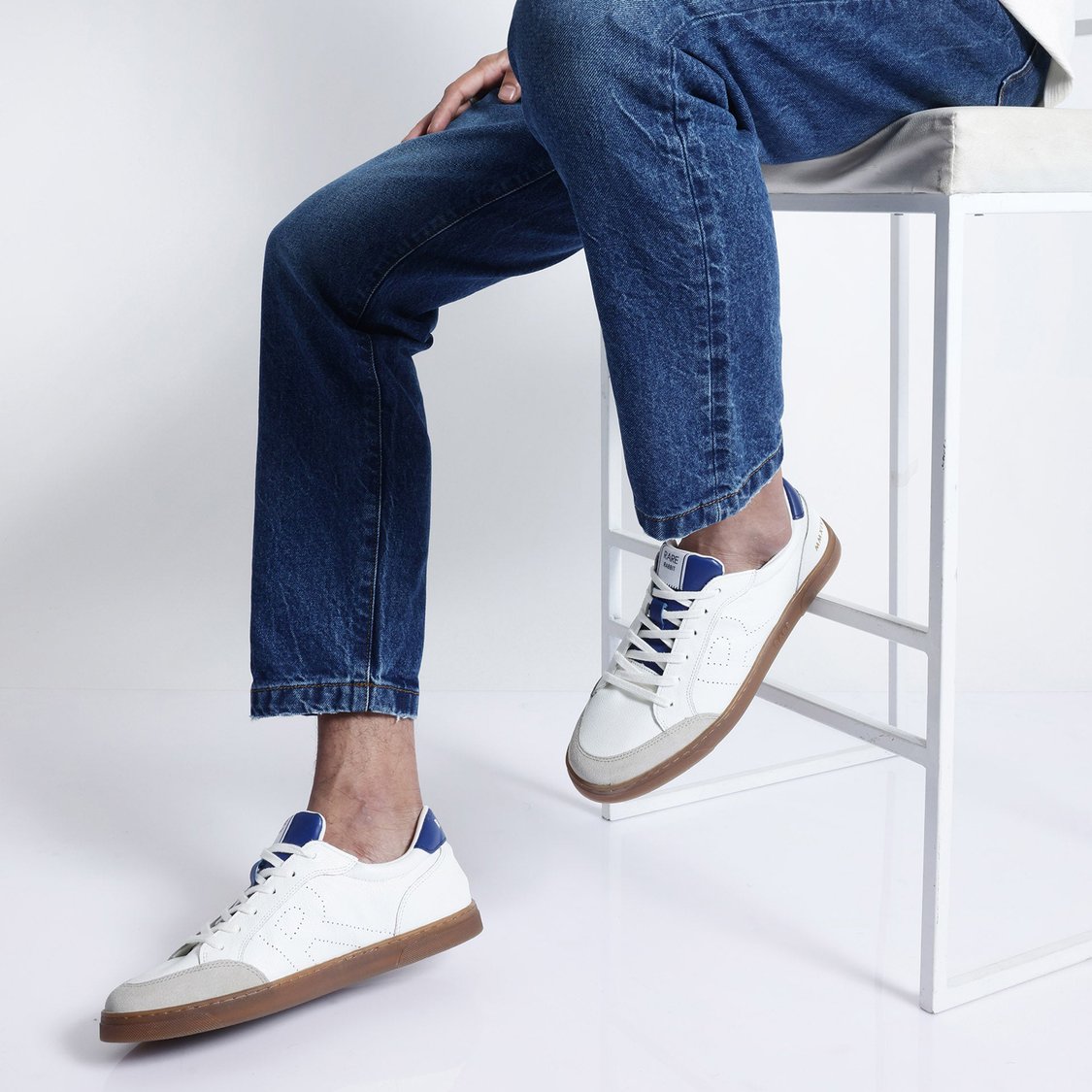 Buy RARE RABBIT Rocco Men Solid Lace-Up Sneakers from Rare Rabbit at ...