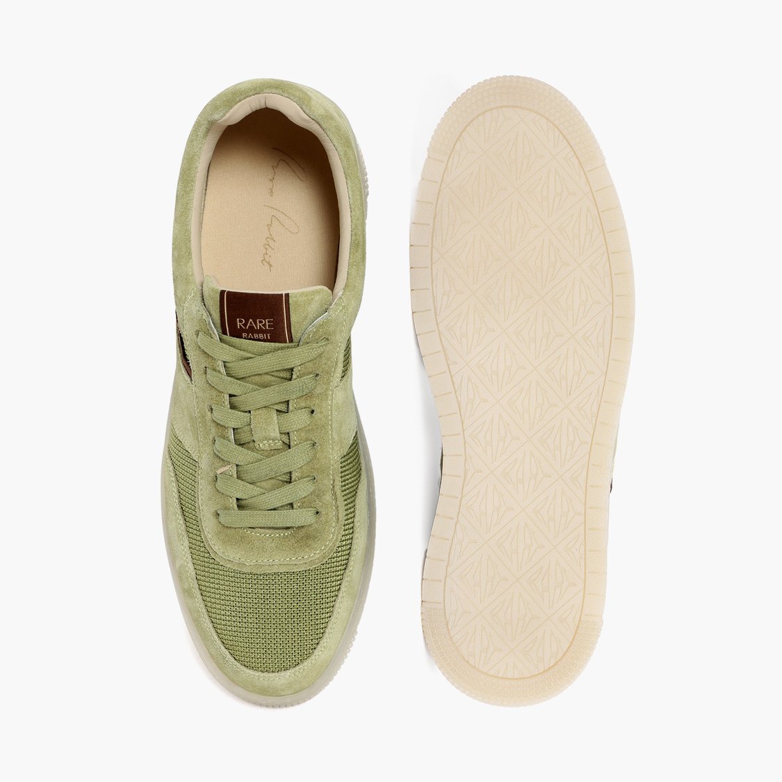 Buy RARE RABBIT Rubio Men Suede Panel Sneakers from Rare Rabbit at just ...
