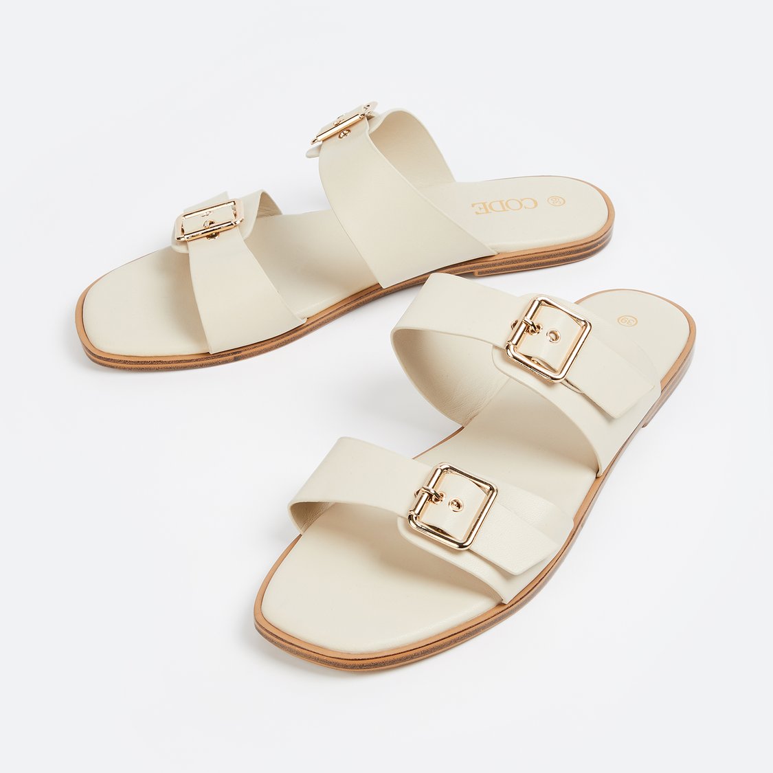 Buy CODE Solid Adjustable Sandals from CODE at just INR 1299.0