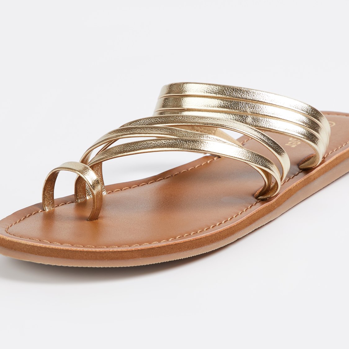 Buy GINGER Metallic Textured Flats from Ginger at just INR 999.0
