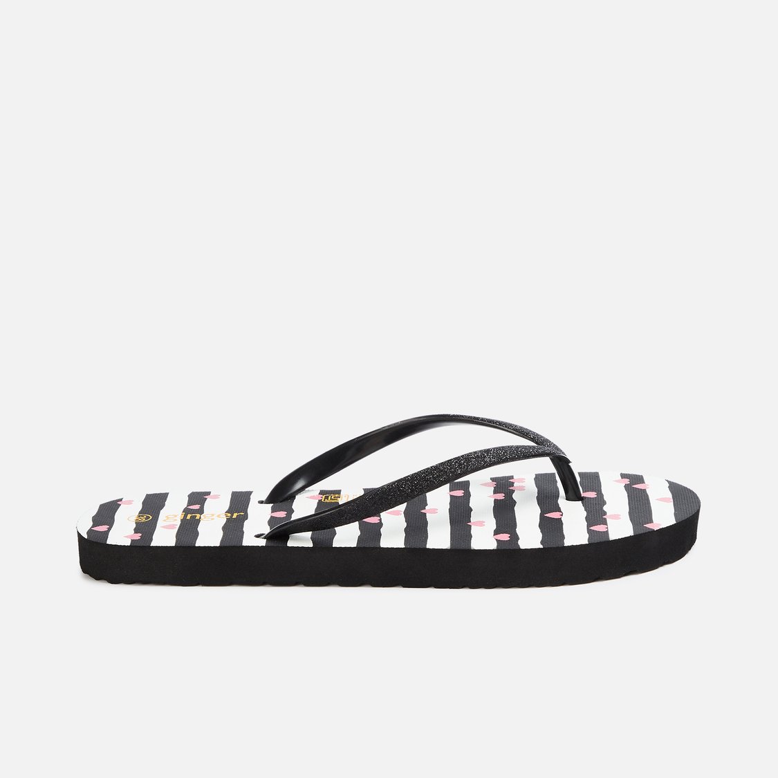 Buy GINGER Striped Flip Flops from Ginger at just INR 299.0