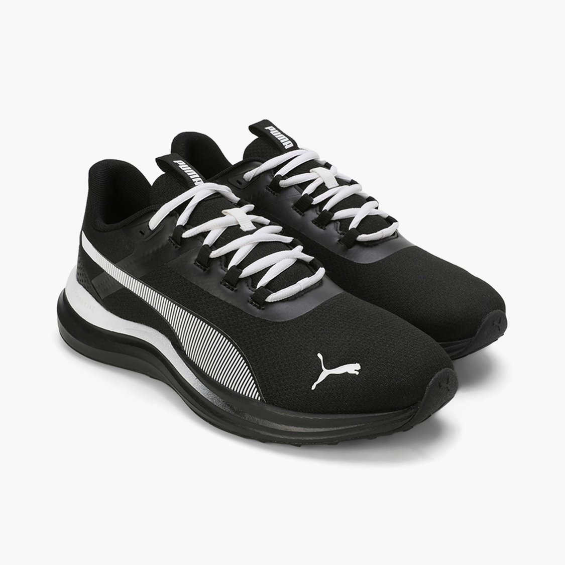 Buy PUMA Striped Running Shoes from PUMA at just INR 3999.0