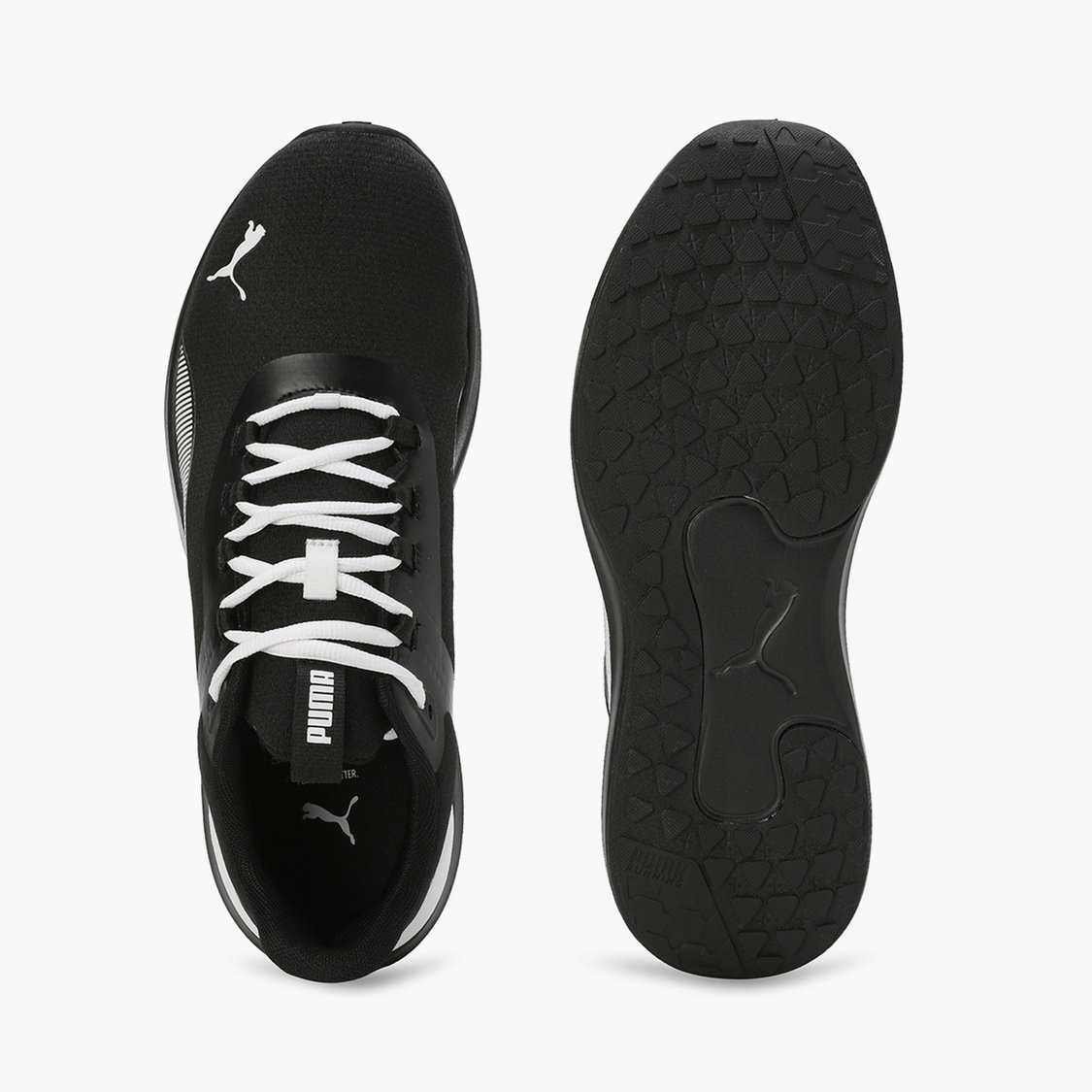 Buy PUMA Striped Running Shoes from PUMA at just INR 3999.0