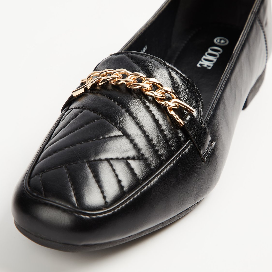 Buy CODE Chain-Detail Penny Loafers from CODE at just INR 1299.0