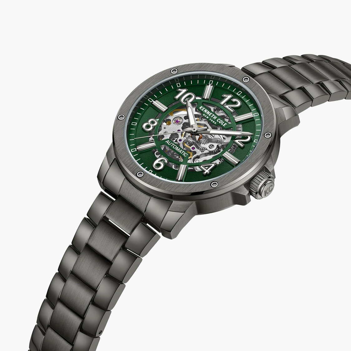 Buy KENNETH COLE Men Skeleton Automatic Watch with Metal Strap ...