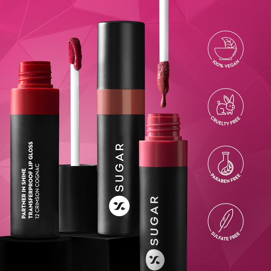 Buy SUGAR Partner In Shine Transferproof Lip Gloss - 02 Brick Bardo ...
