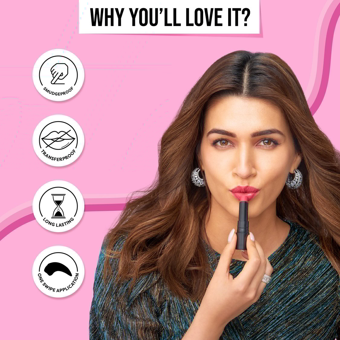 Buy SUGAR POP Ultrastay Transferproof Lipstick - 01 Pink Paradise - 4g ...