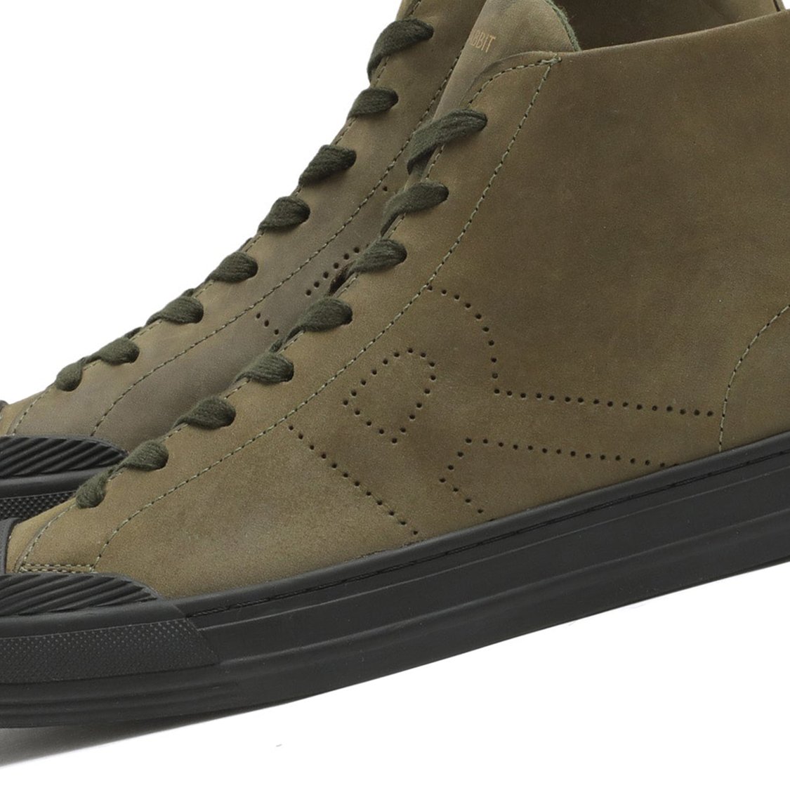 Buy RARE RABBIT Sauroil-Hi-Pro Rubber Toe Sneakers from Rare Rabbit at ...