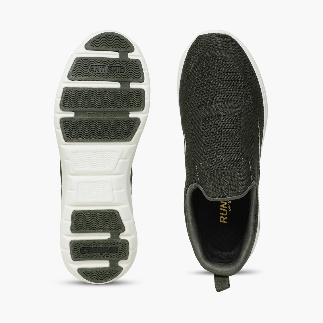 Buy CAMPUS Draft Knitted Slip-On Walking Shoes from Campus at just INR ...