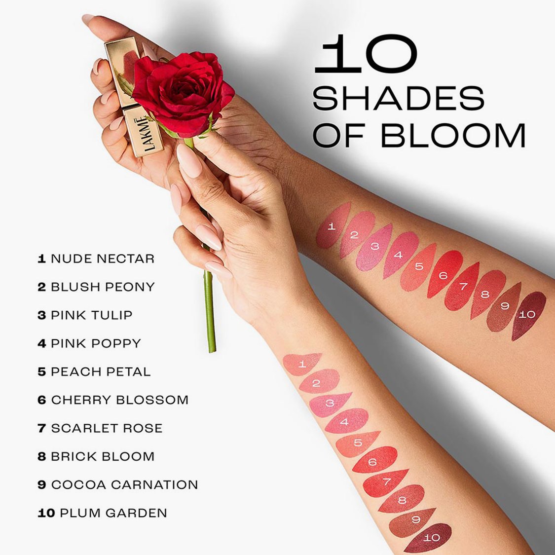 Buy LAKME Rouge Bloom Powder Matte Bullet Lipstick - 207 Cherry Blossom - 4gm from Lakme at just ...