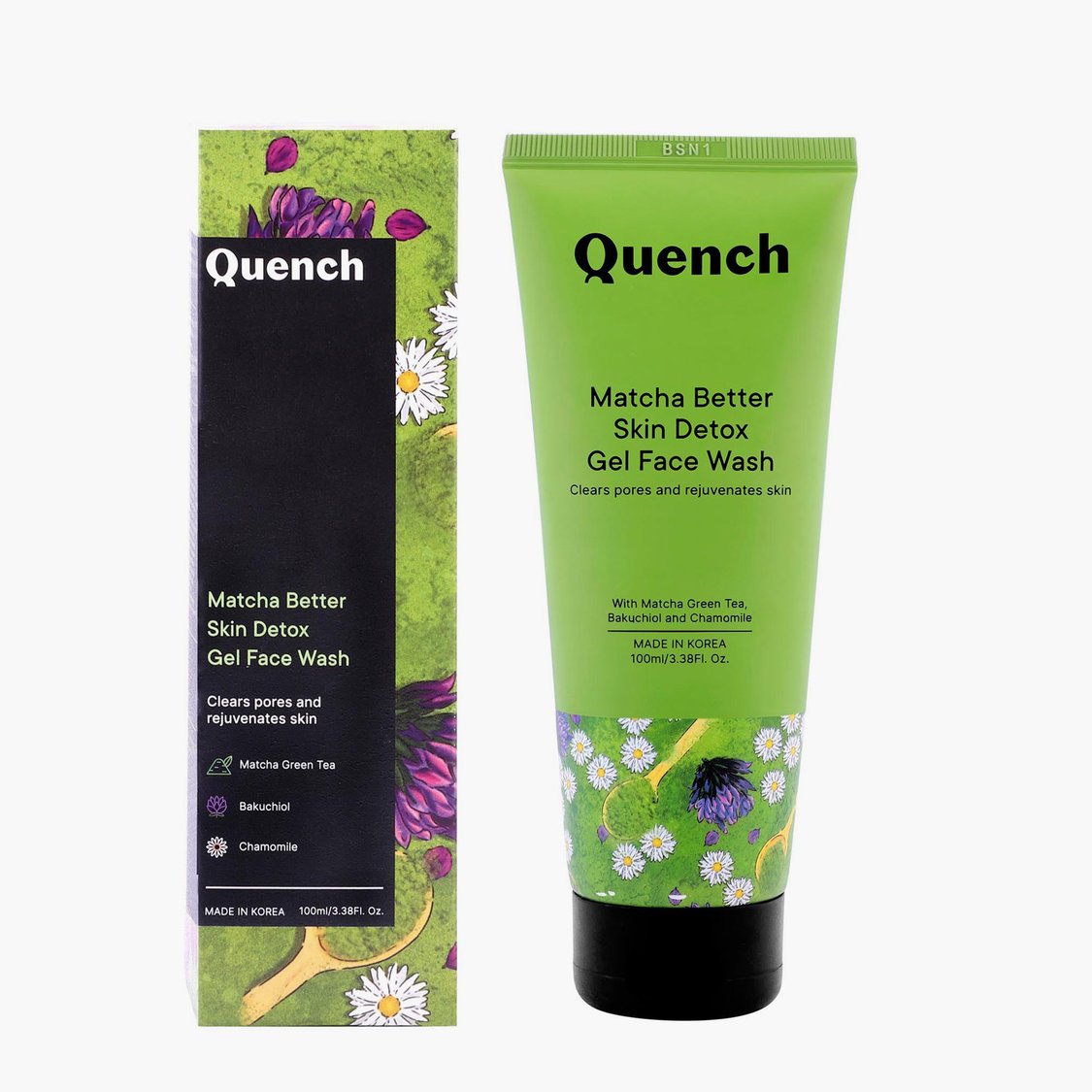 Buy QUENCH Matcha Better Skin Detox Gel Face Wash - 100ml from Quench ...