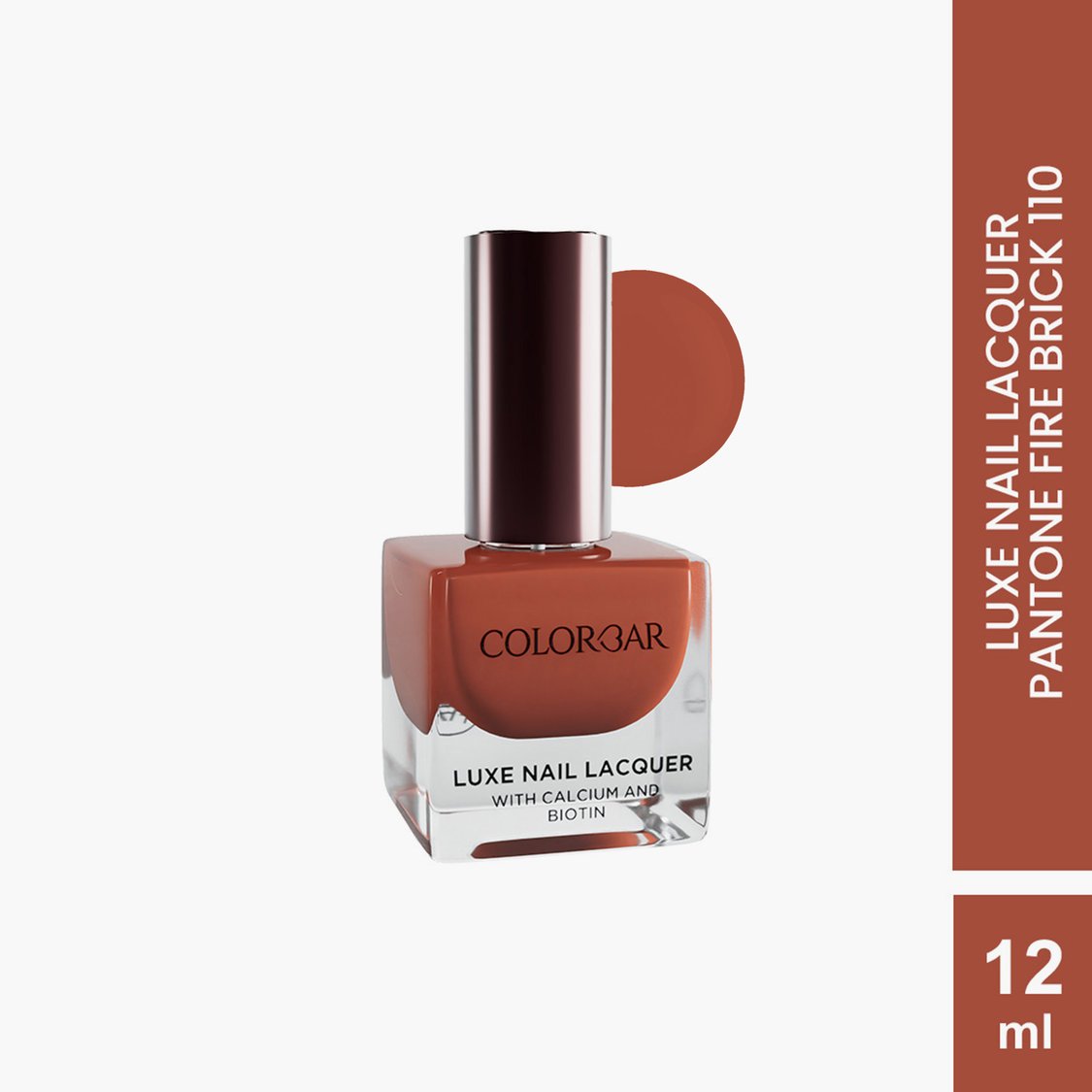 Buy COLORBAR Luxe Nail Lacquer - Pantone Fire Brick - 110 - 12ml from ...