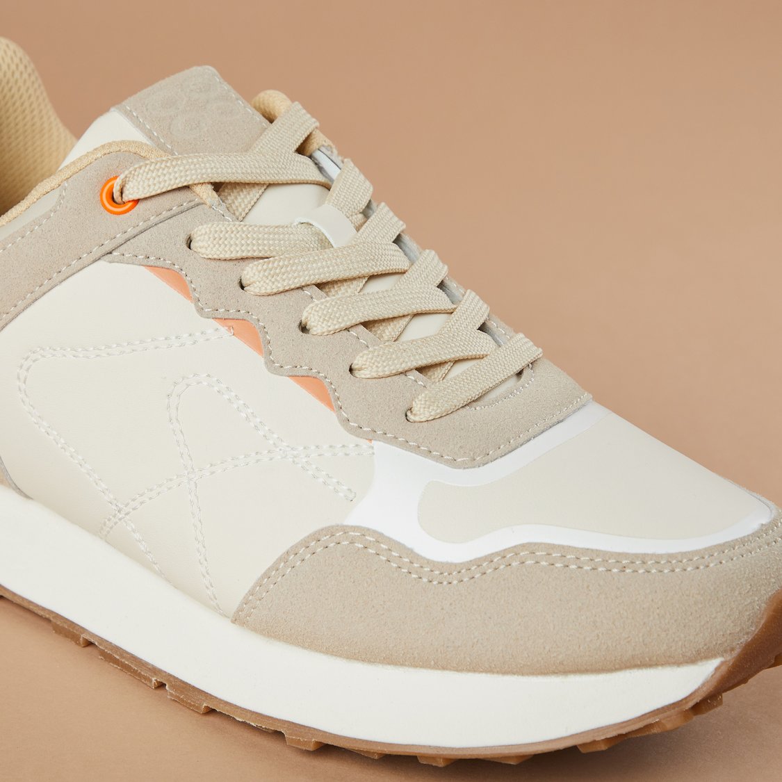 Buy GINGER Colourblock Low Top Sneakers from Ginger at just INR 1999.0