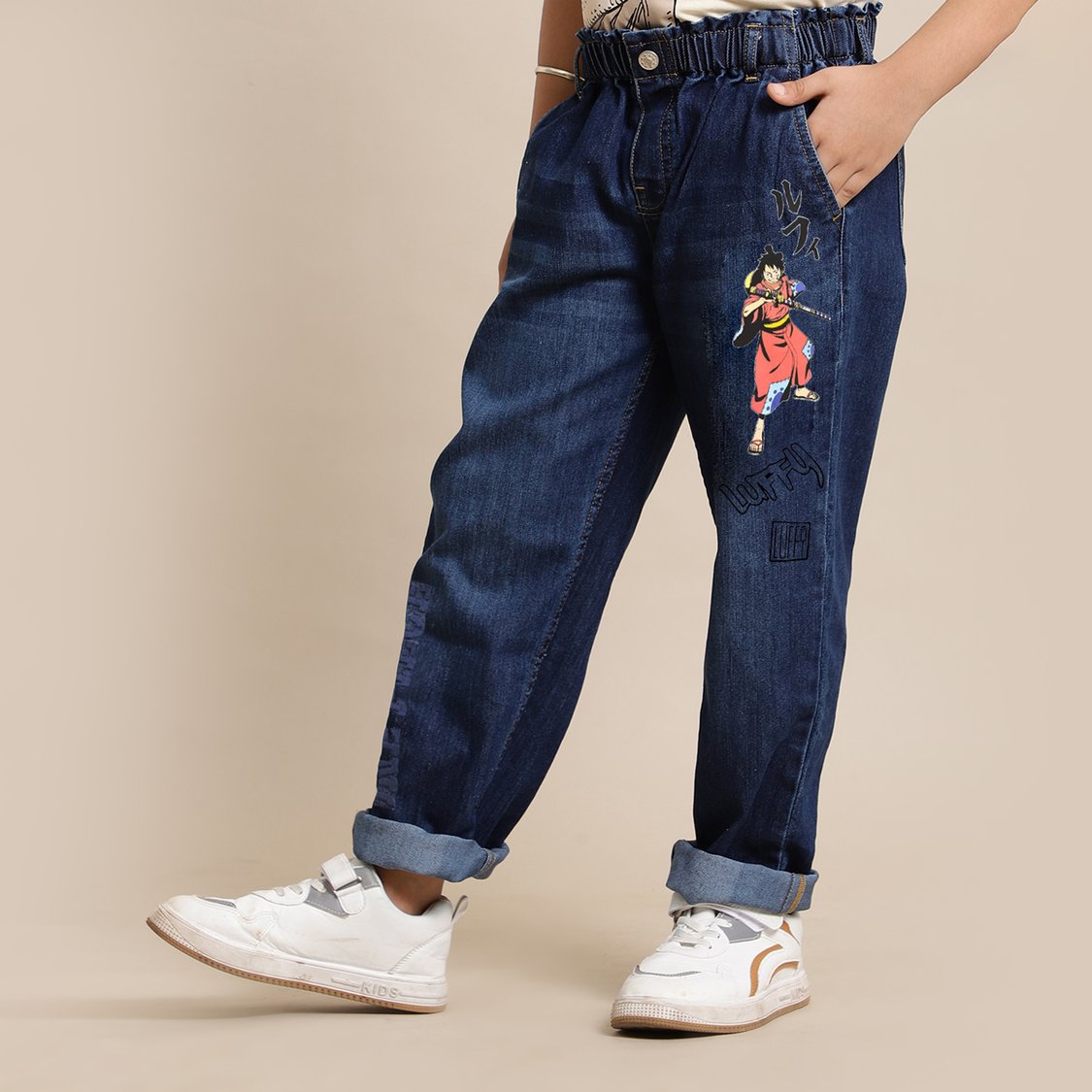 Buy KIDSVILLE Boys Monkey D Luffy Print Jeans from Kidsville at just ...
