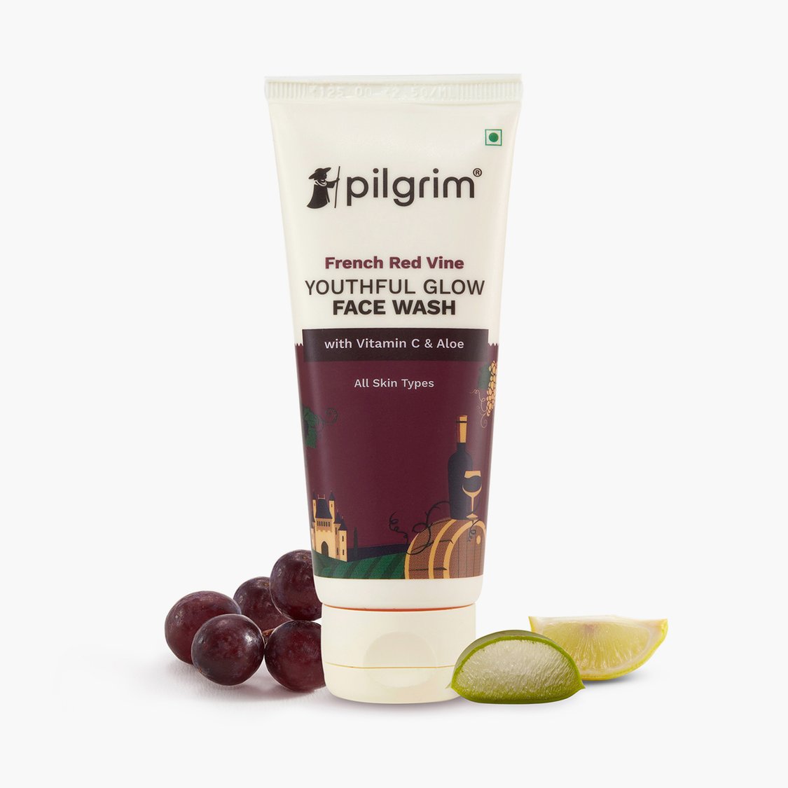 Buy PILGRIM Red Vine Face Wash - 100ml from Pilgrim at just INR 350.0