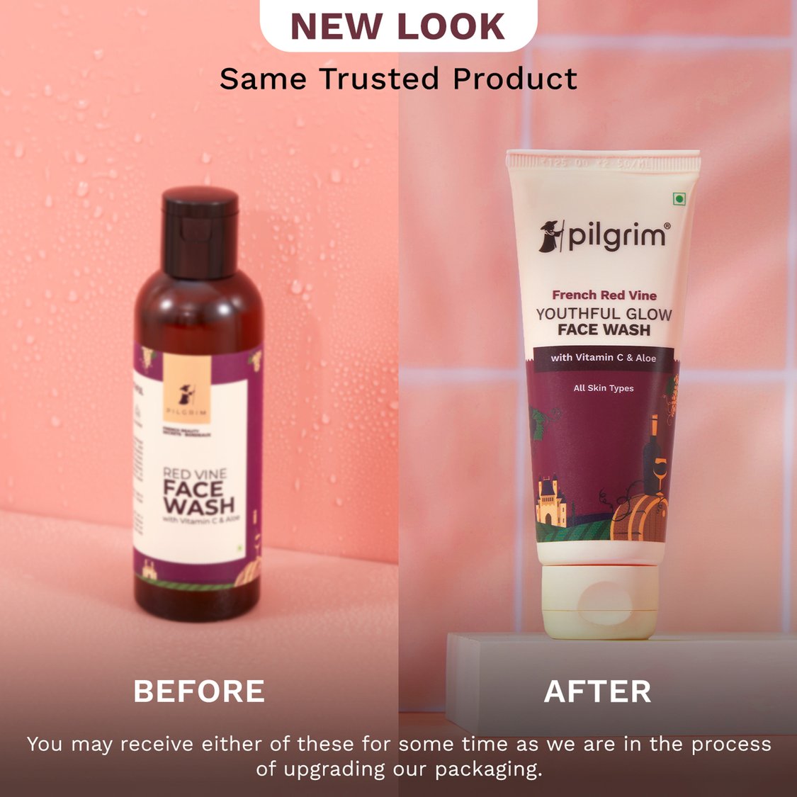 Buy PILGRIM Red Vine Face Wash - 100ml from Pilgrim at just INR 350.0