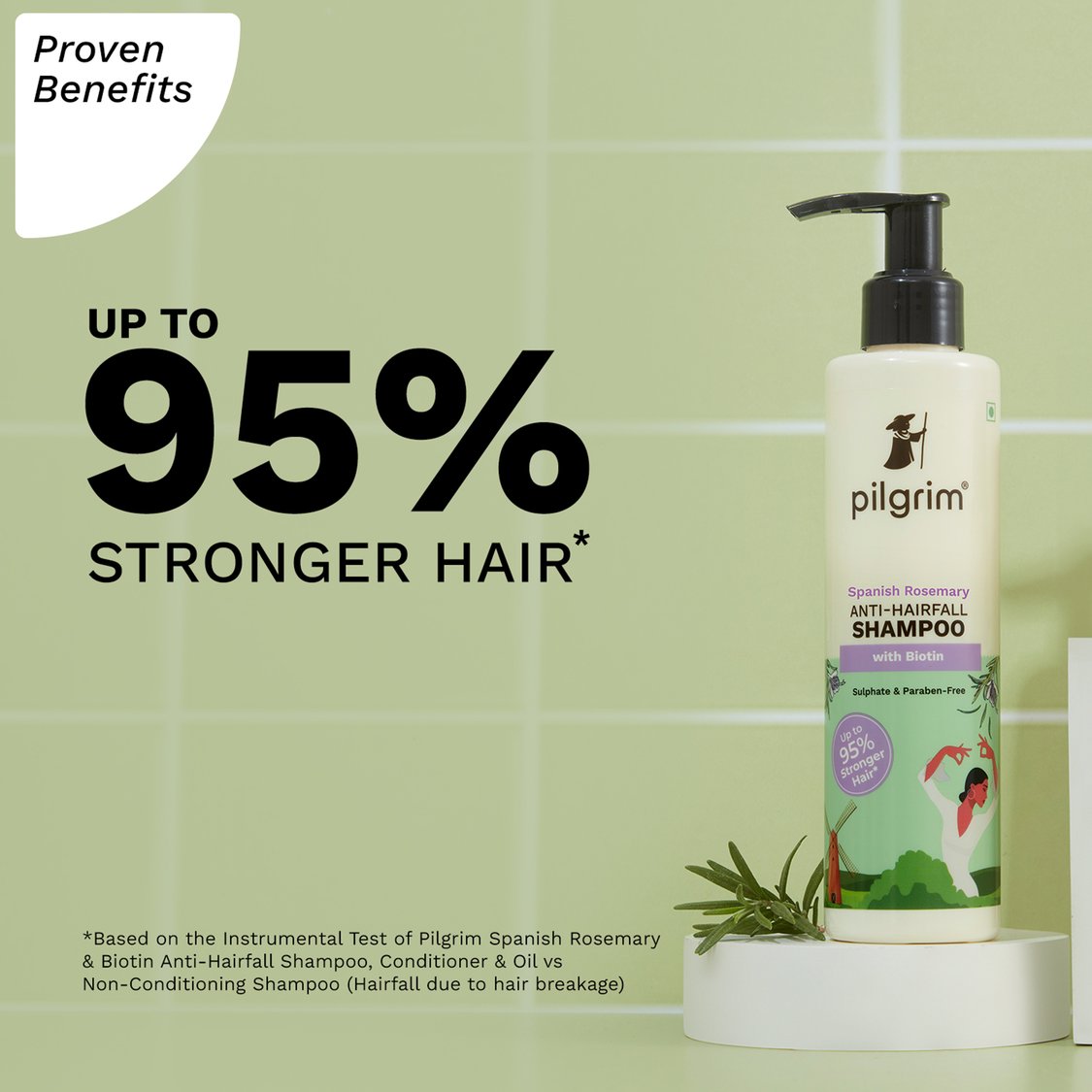 Buy PILGRIM Spanish Rosemary Anti-Hair Fall Shampoo - 200ml from ...