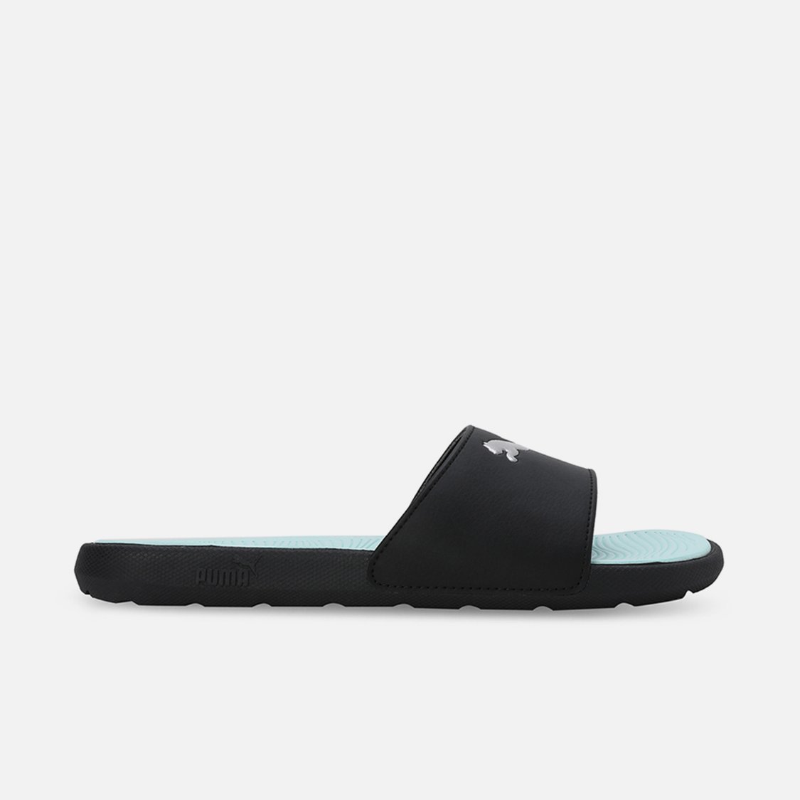 Buy PUMA Logo Embossed Sliders from PUMA at just INR 2499.0