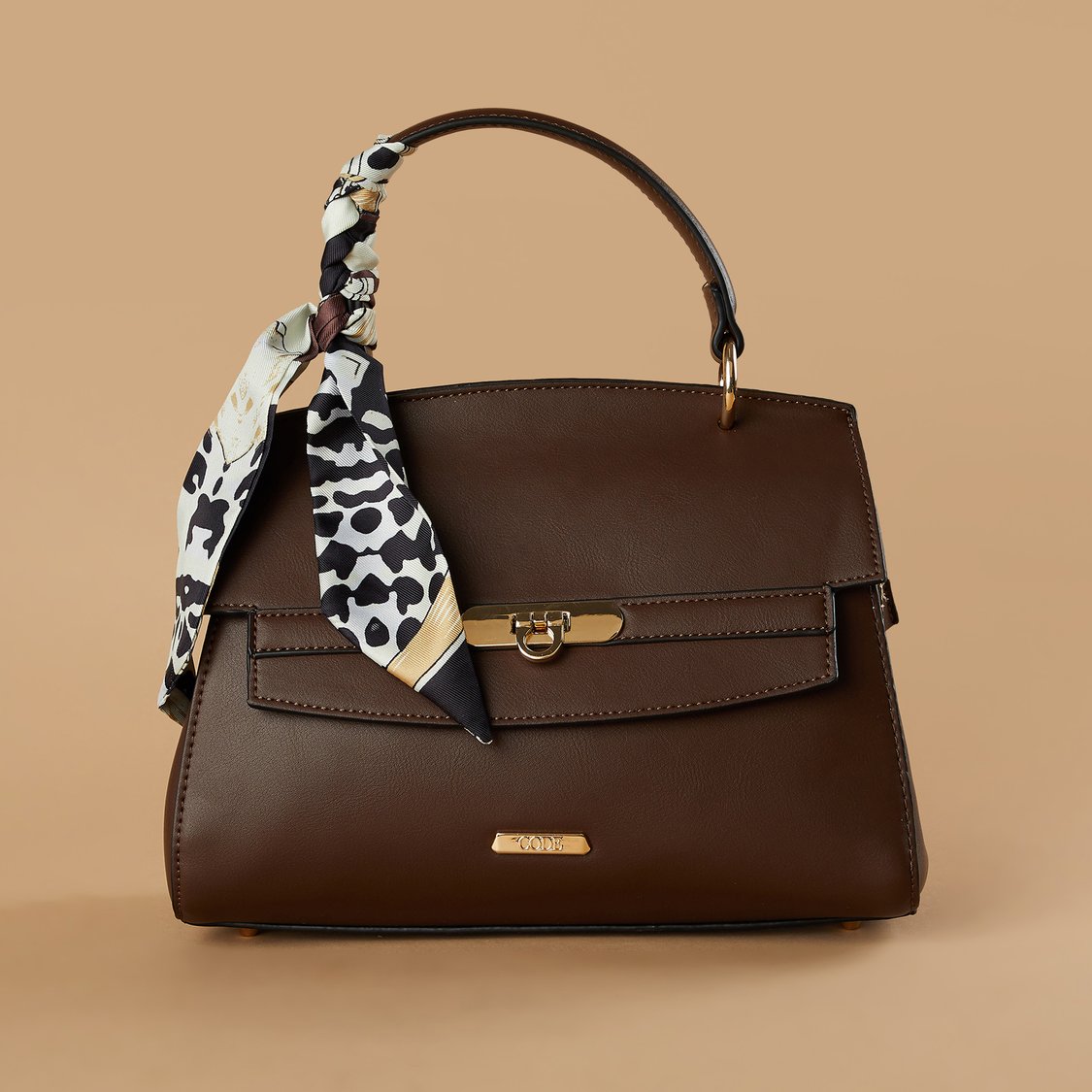 Buy CODE Bandana Detailed Handheld Bag from CODE at just INR 2499.0