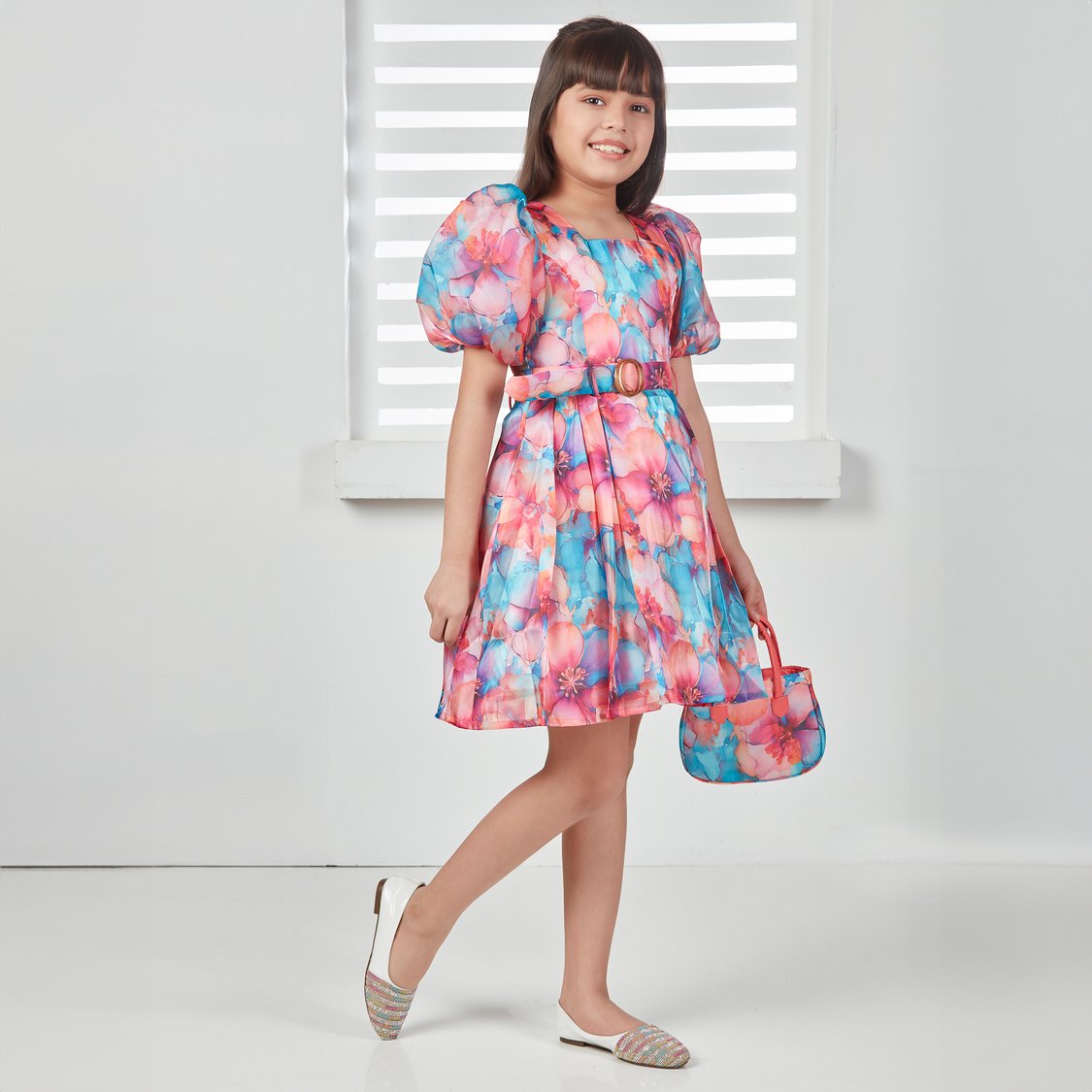 Buy PEPPERMINT Floral Print Fit and Flare Dress from Peppermint at just ...