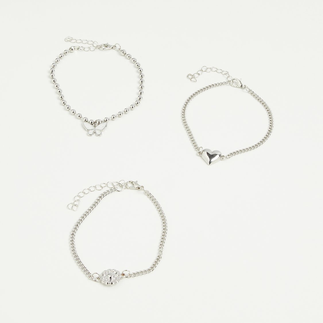 Buy GINGER Assorted Charm Bracelets - Pack of 3 from Ginger at just INR ...