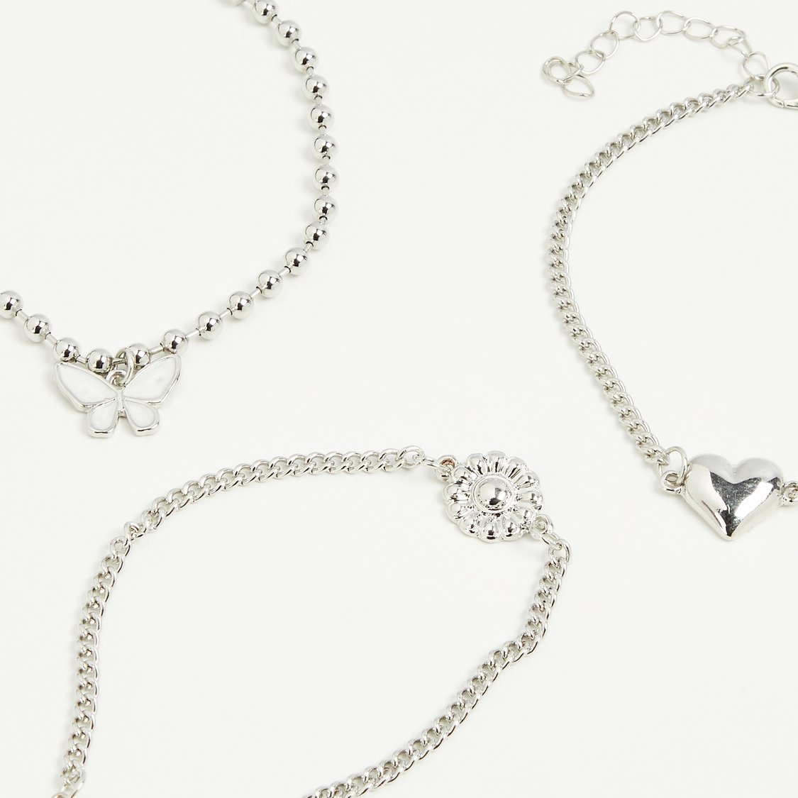 Buy GINGER Assorted Charm Bracelets - Pack of 3 from Ginger at just INR ...