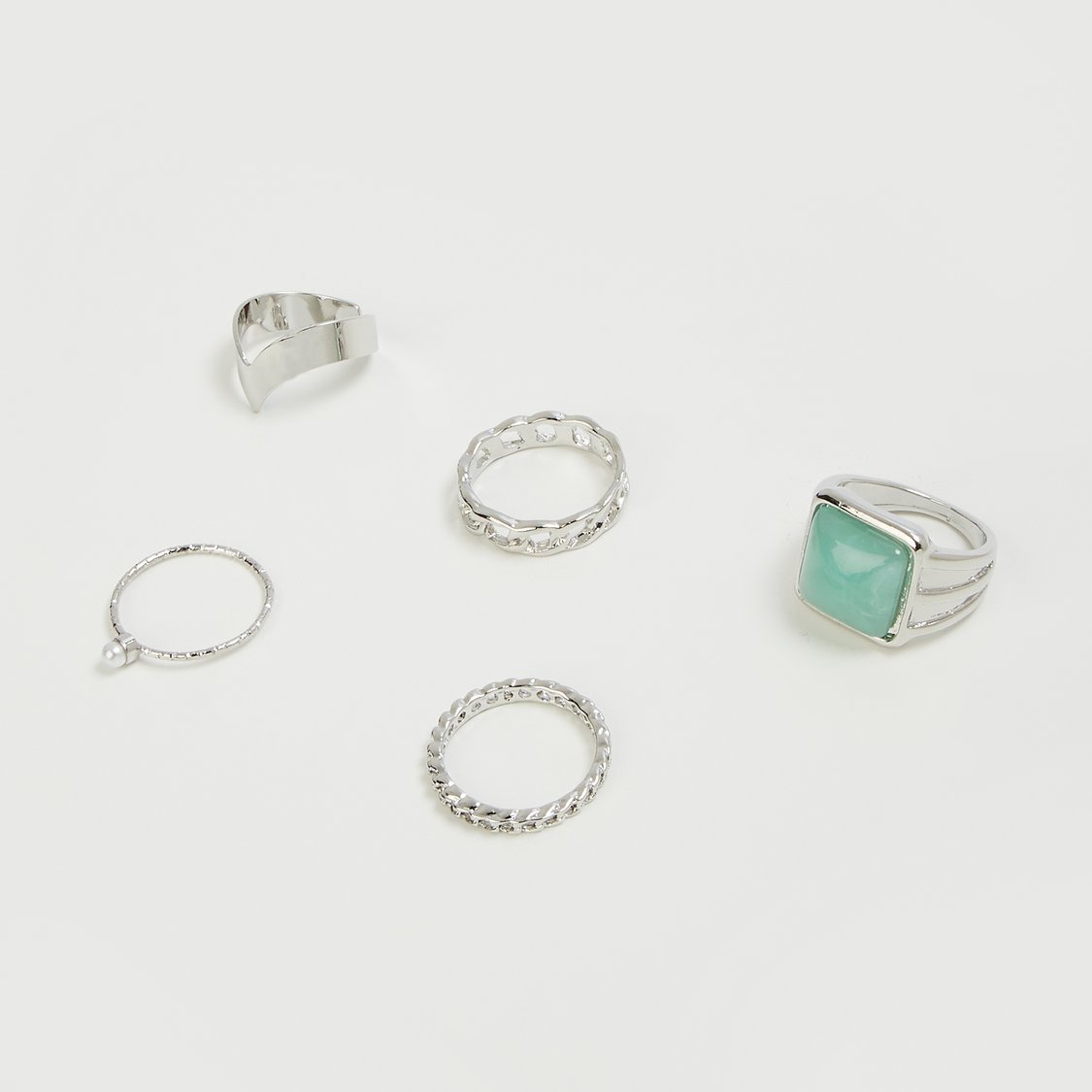 Buy GINGER Assorted Rings - Pack of 5 from Ginger at just INR 399.0