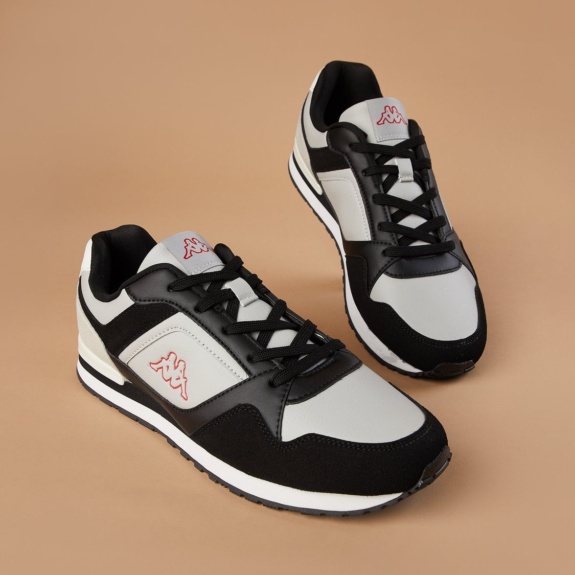 Buy KAPPA Panelled Low-Top Sneakers from Kappa at just INR 3499.0