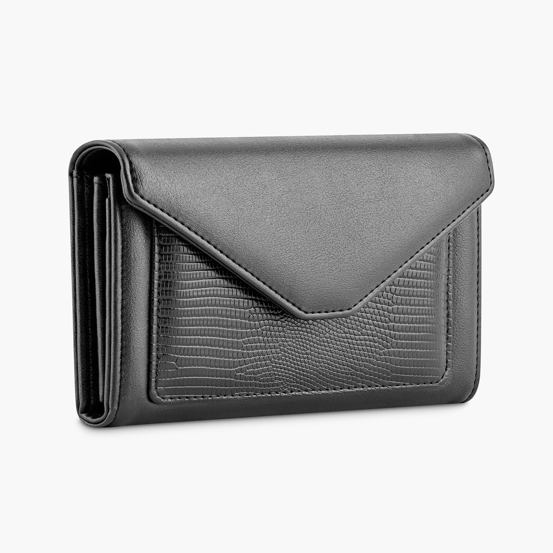 Buy FASTRACK Croc-Textured Push-Button Wallet from Fastrack at just INR ...