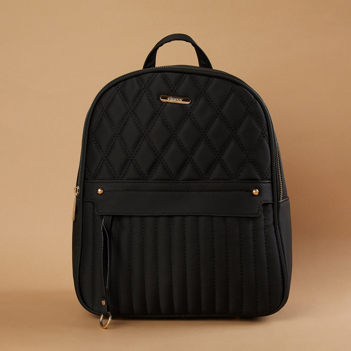 Buy GINGER Quilted Backpack from Ginger at just INR 1999.0