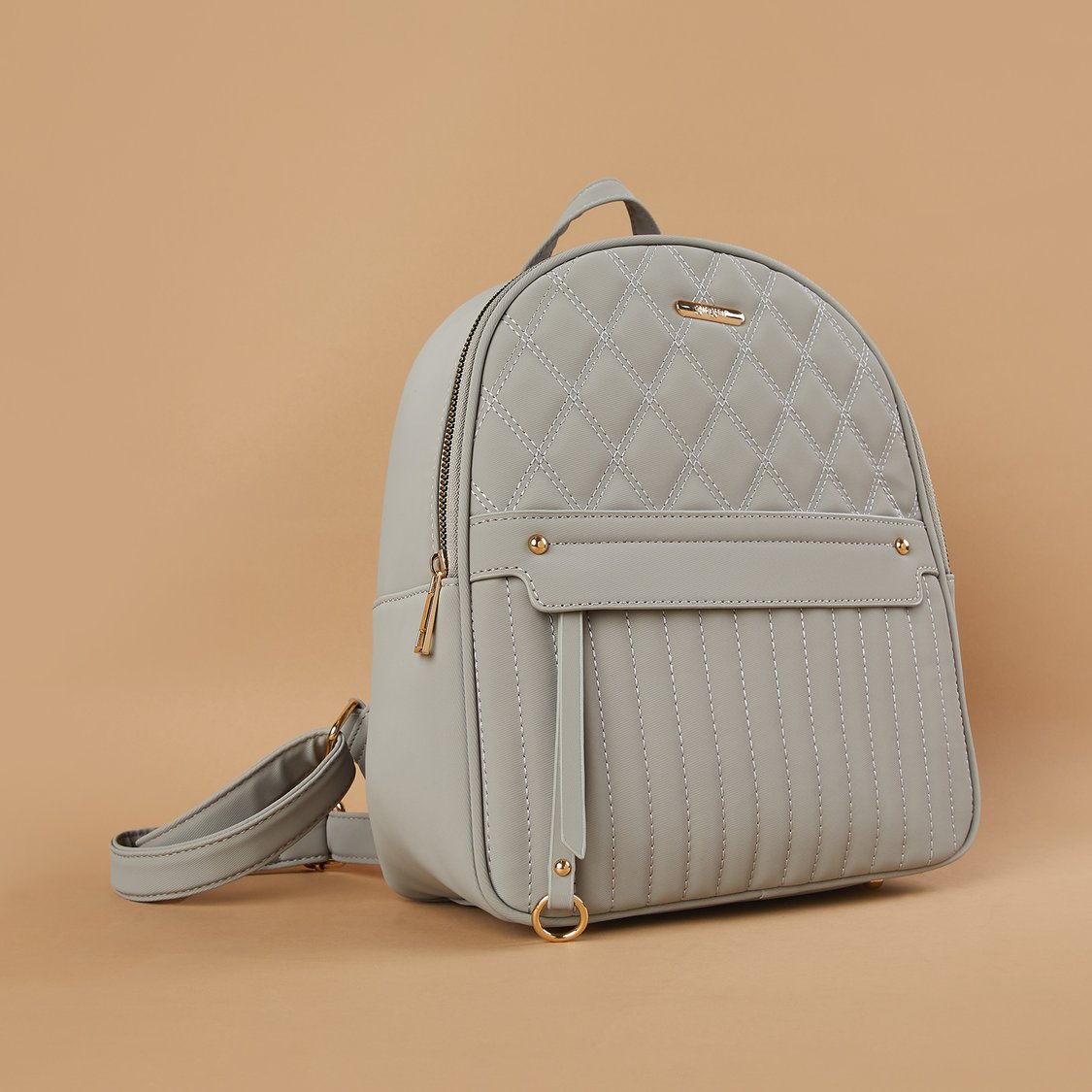 Buy GINGER Quilted Backpack from Ginger at just INR 1999.0