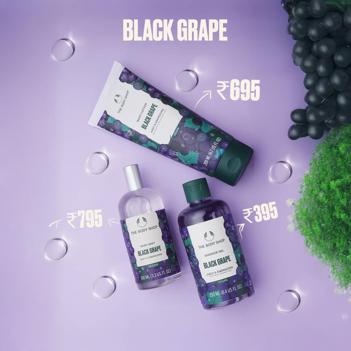 Buy THE BODY SHOP Black Grape Body Mist - 100ml from The Body Shop at ...