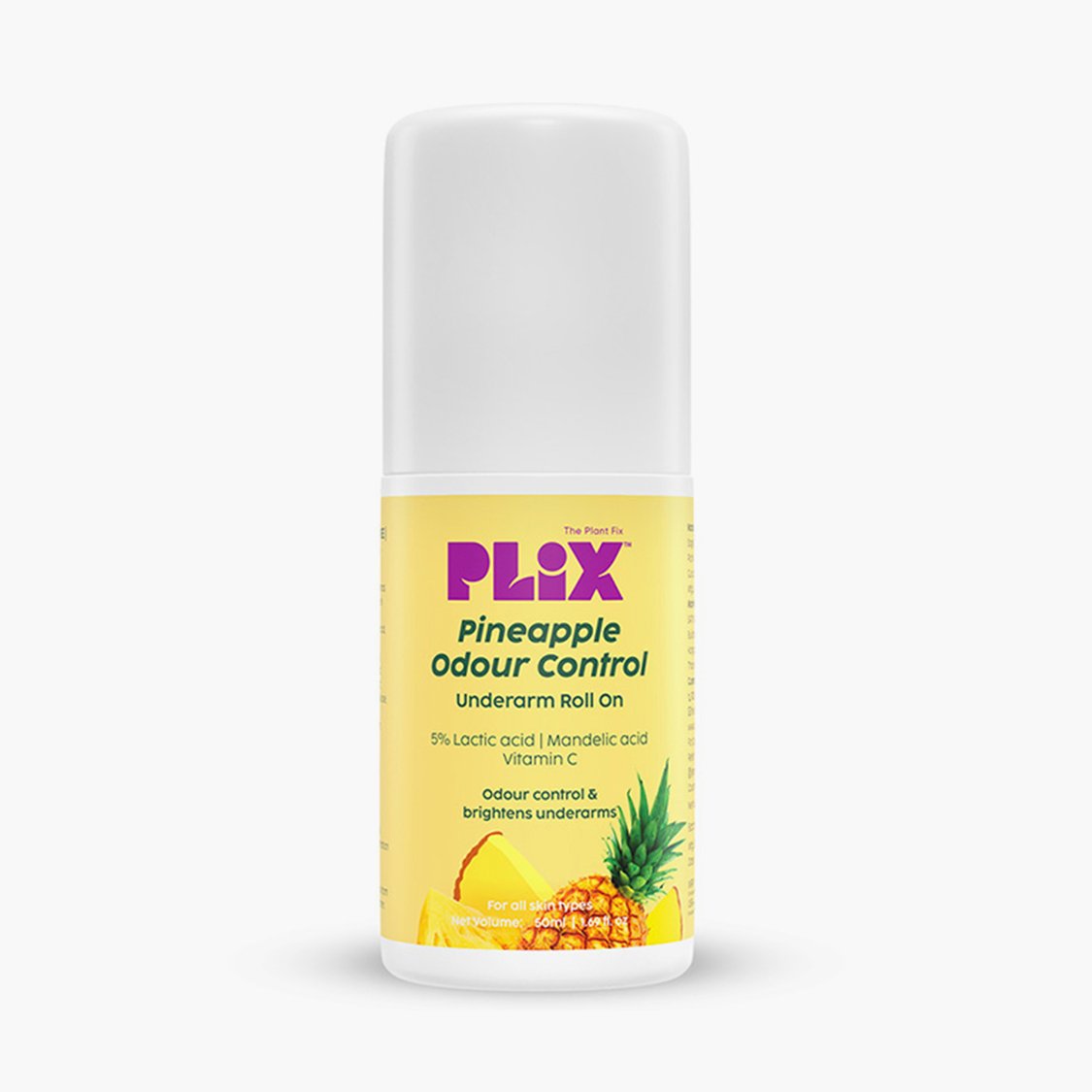 Buy PLIX Pineapple Underarm Antiperspirant Roll On - 50ml from Plix at ...