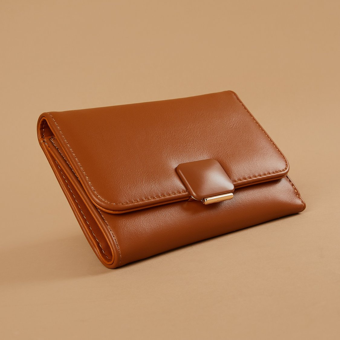 Buy GINGER Solid Tri-Fold Wallet from Ginger at just INR 1299.0