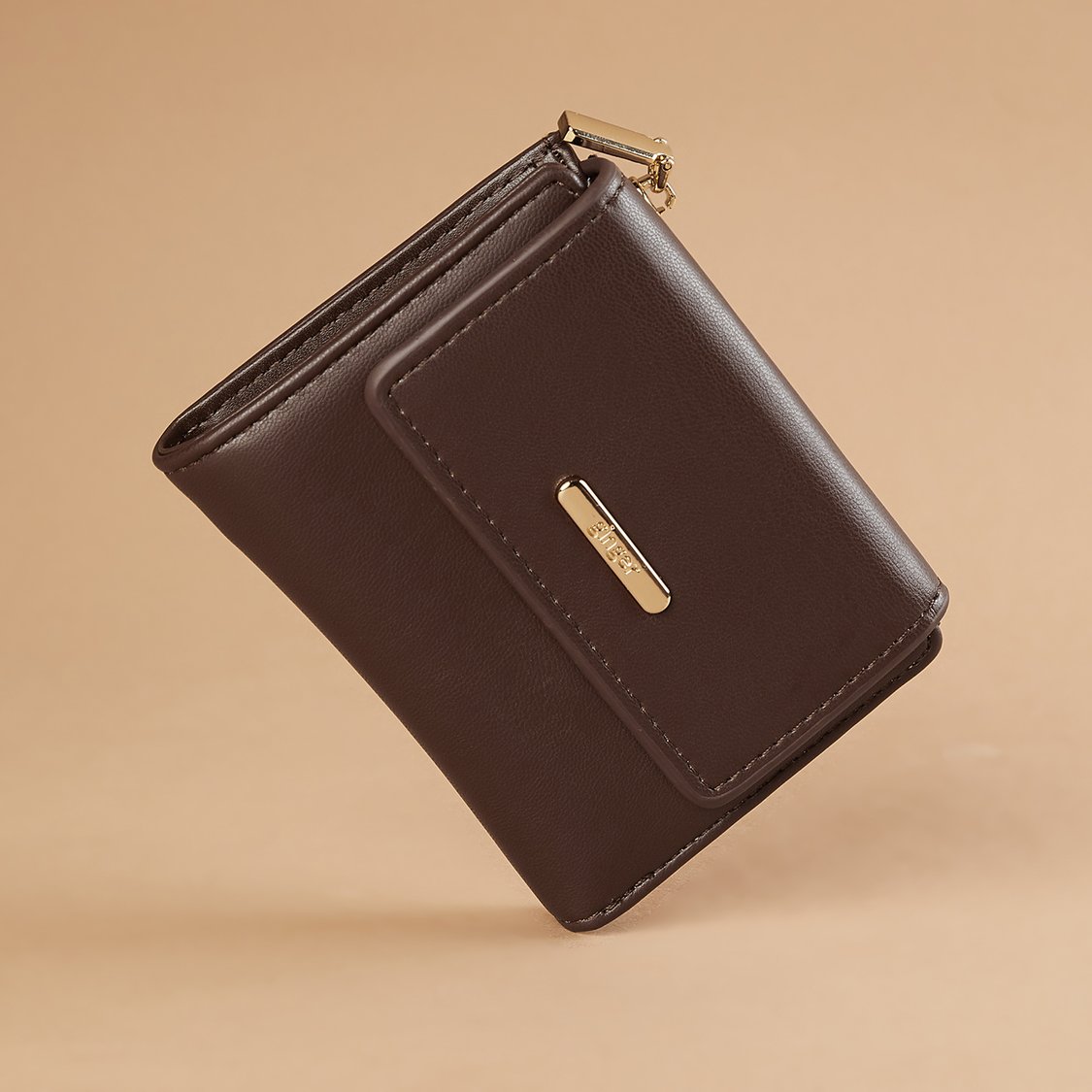 Buy GINGER Solid Three-Fold Wallet from Ginger at just INR 1099.0
