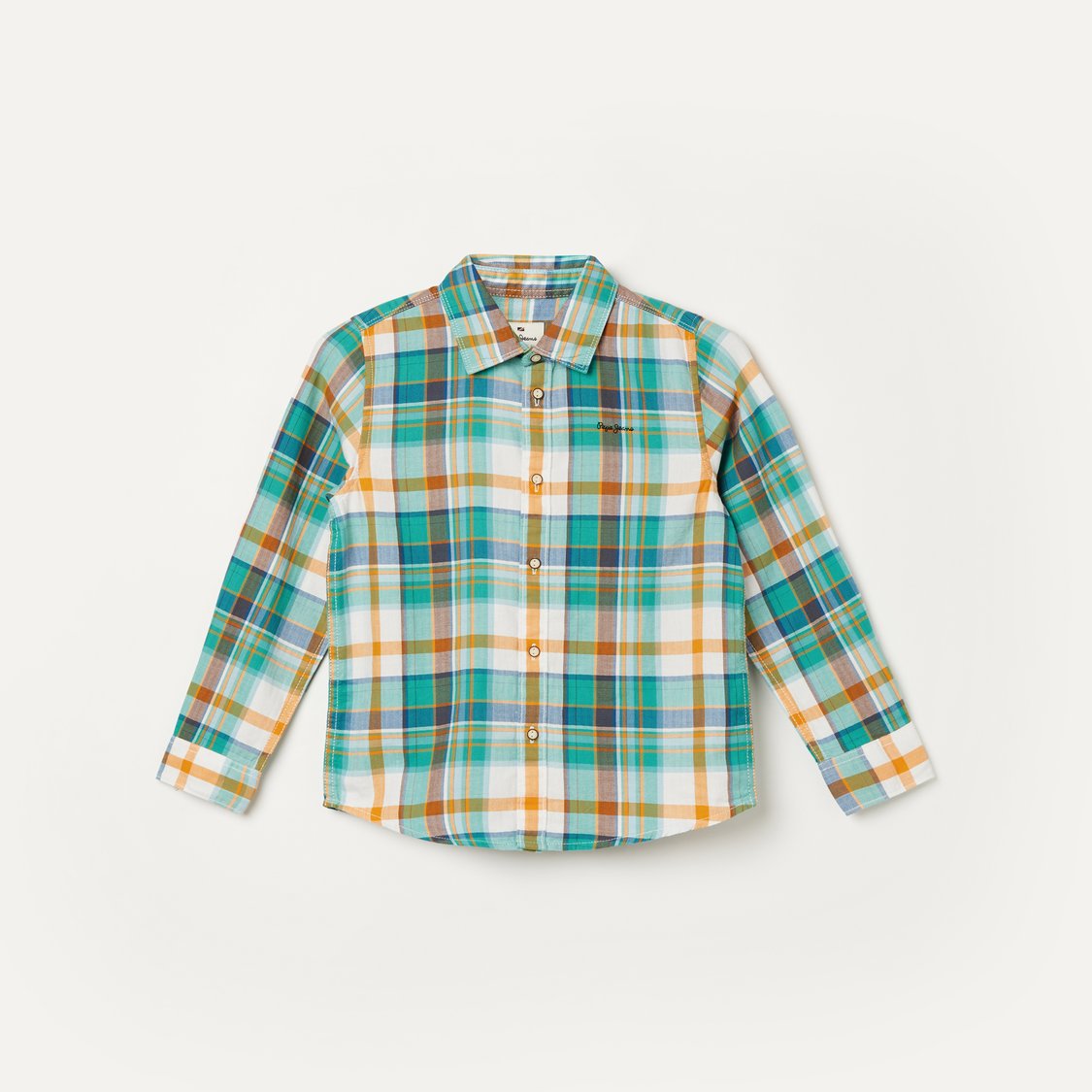 Buy PEPE JEANS Boys Checked Regular Fit Shirt from Pepe Jeans at just ...
